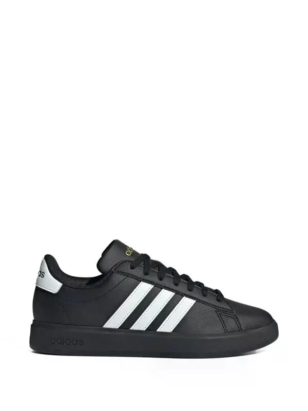 Adidas Grand Court 2.0 Striped Sneakers - Black