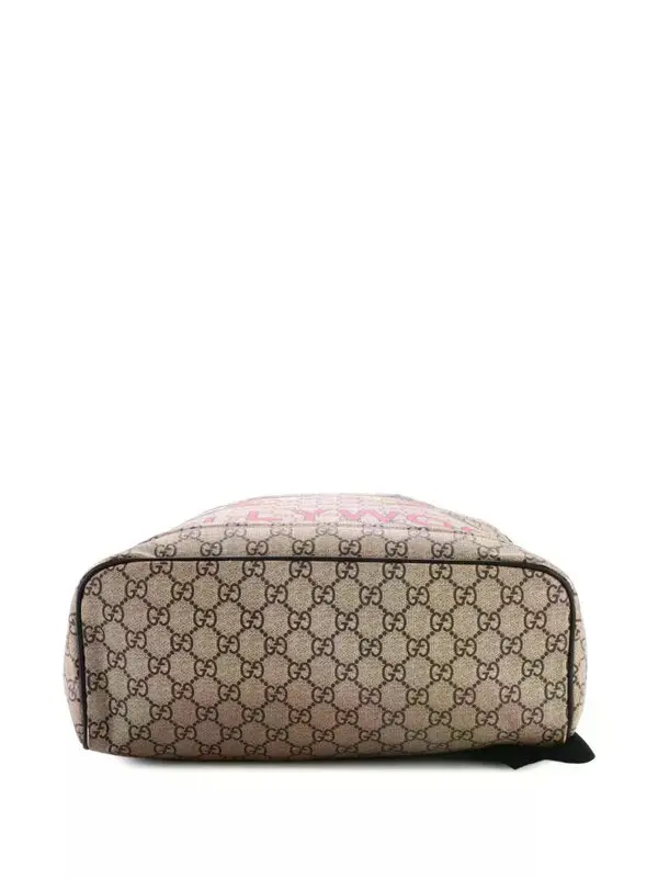 Gucci Gg Coated Canvas Zip Around Backpack