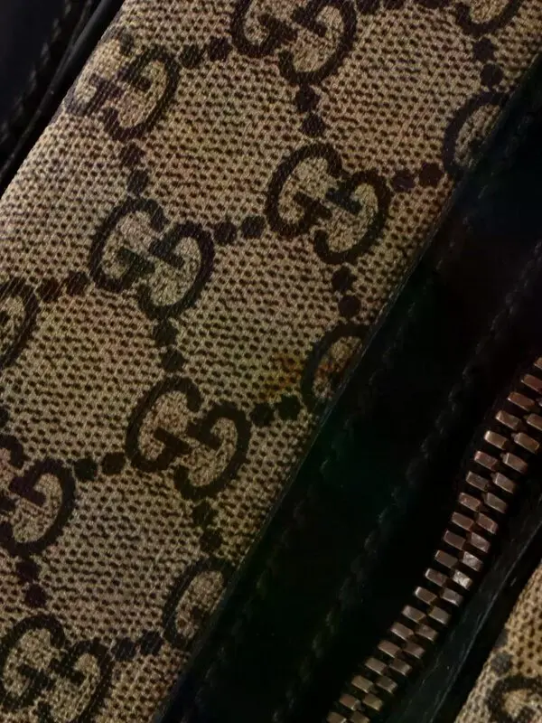 Gucci Gg Coated Canvas Zip Around Backpack