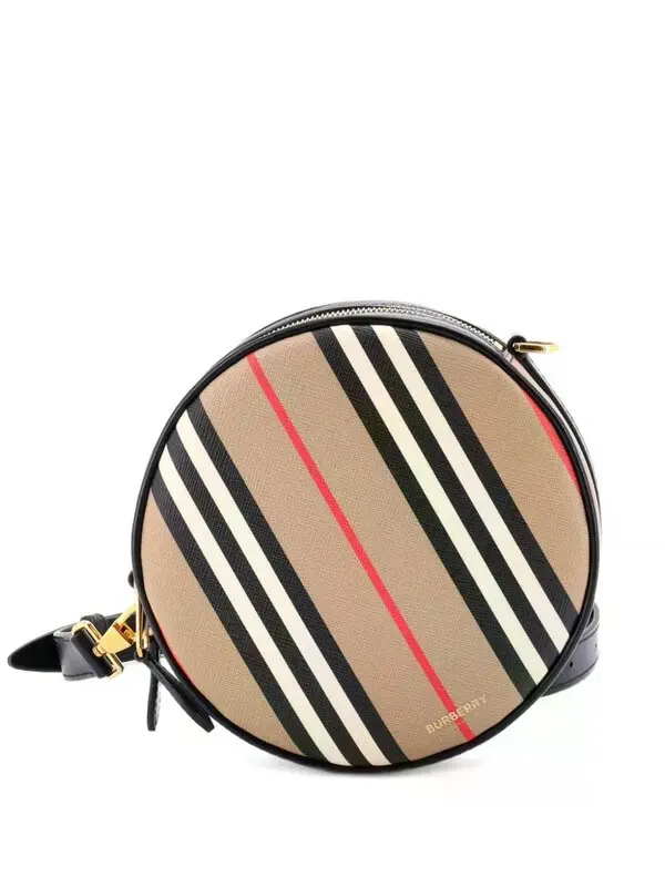 Burberry Louise Round Bag Icon Stripe E-canvas Belt Bag