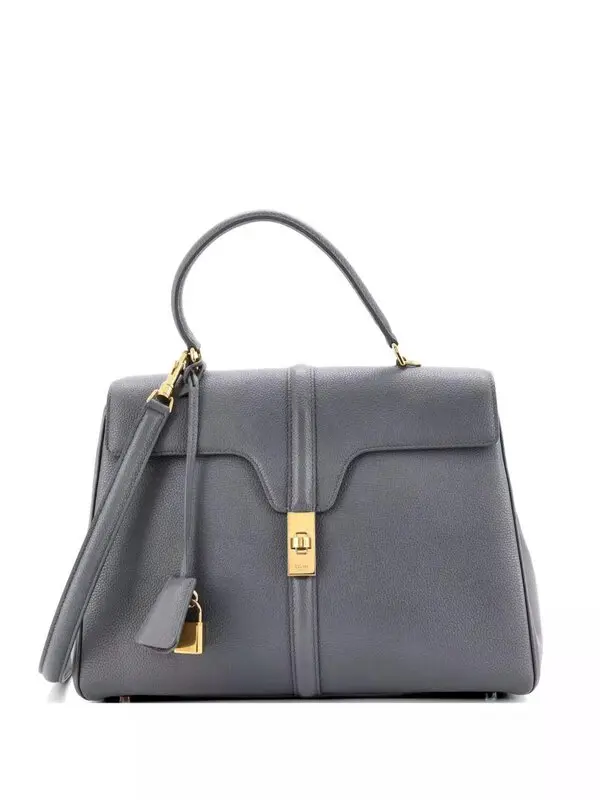 Celine 16 Top Handle Bag Grained Calfskin Medium Shoulder Bag