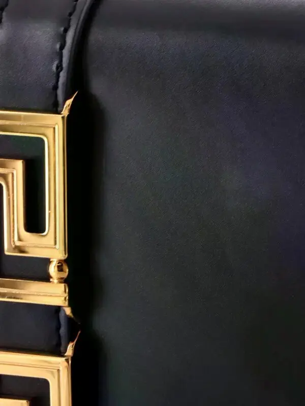 Versace Greca Goddess Leather Shoulder Bag