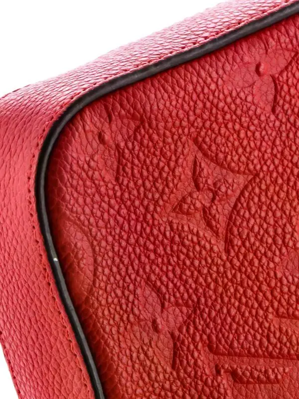 LOUIS VUITTON Felicie Pochette Monogram Empreinte Leather Crossbody Bag - Red