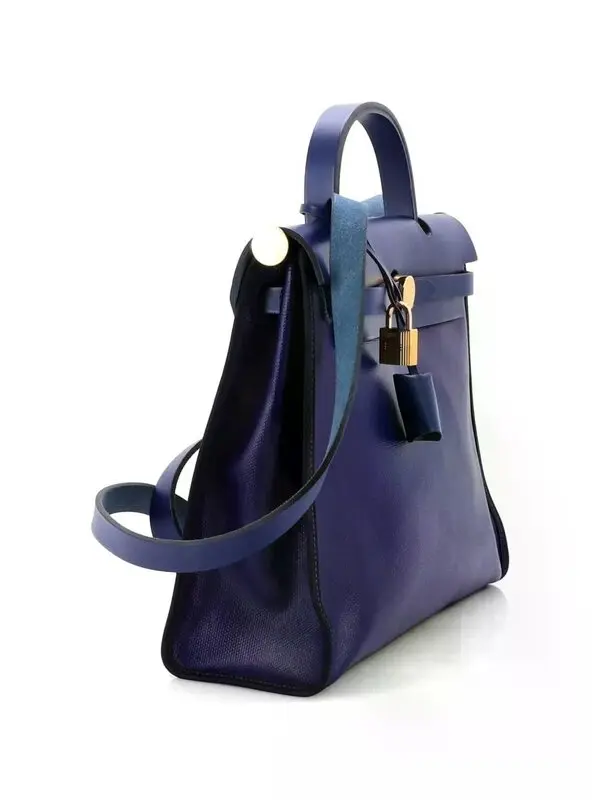 Hermès Herbag Zip Berline 31 Shoulder Bag - Blue