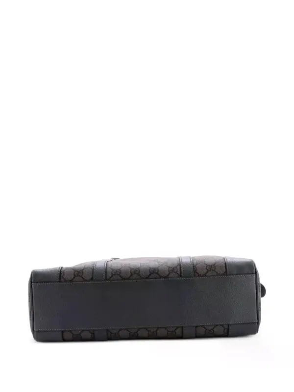 Gucci Ophidia Convertible Open Gg Coated Canvas Tall Tote Bag - Grey