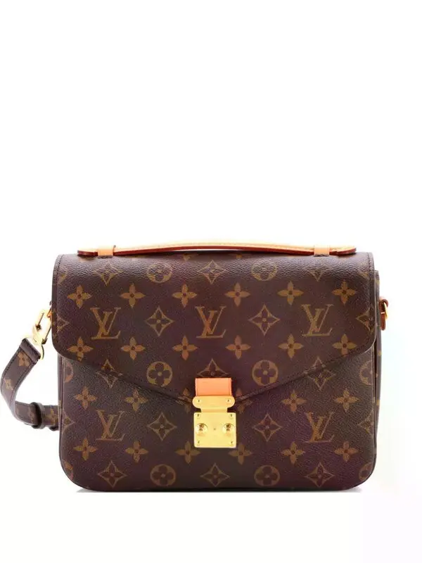 LOUIS VUITTON Monogram Canvas Pochette Metis Bag - Brown