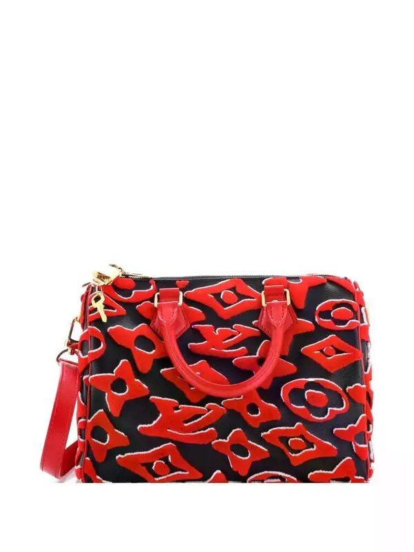LOUIS VUITTON Speedy Bandouliere 25 Satchel Bag - Red
