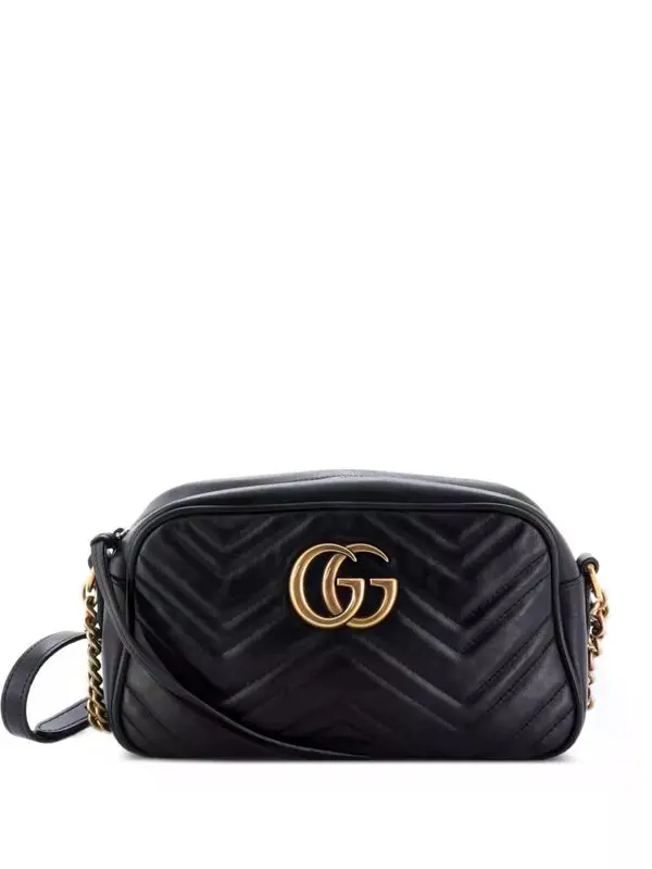 Gucci Matelassé Leather Shoulder Bag - Black