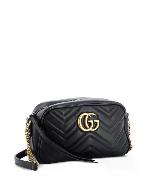 Gucci Matelassé Leather Shoulder Bag - Black