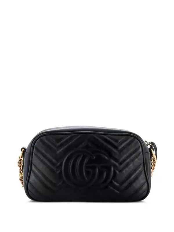 Gucci Matelassé Leather Shoulder Bag - Black