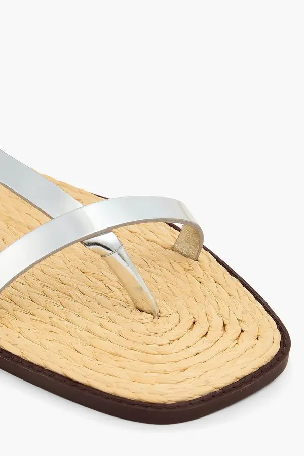 Farm Rio Mirrored-leather Sandals