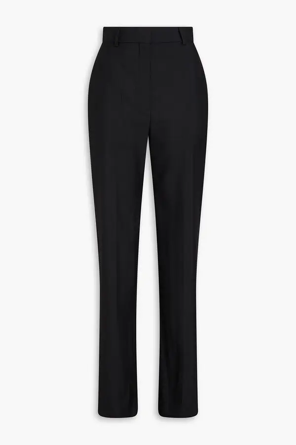 Alexander McQueen Wool Crepe Tailored High-rise Pants