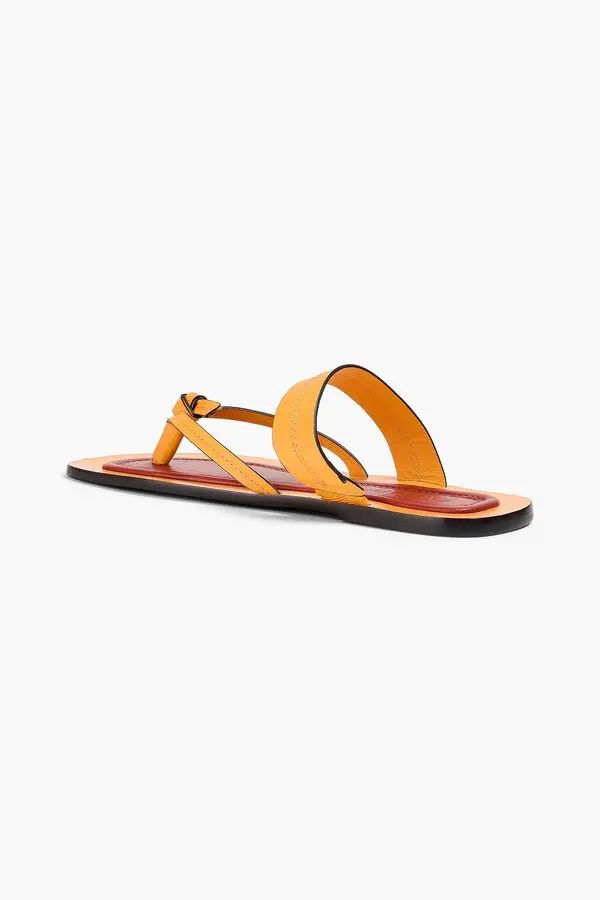 Farm Rio Leather Thong Sandals
