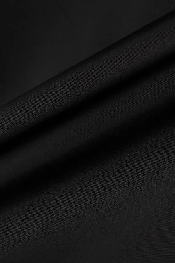 Jacquemus Mia Layered Satin Crepe De Chine Mini Dress - Black