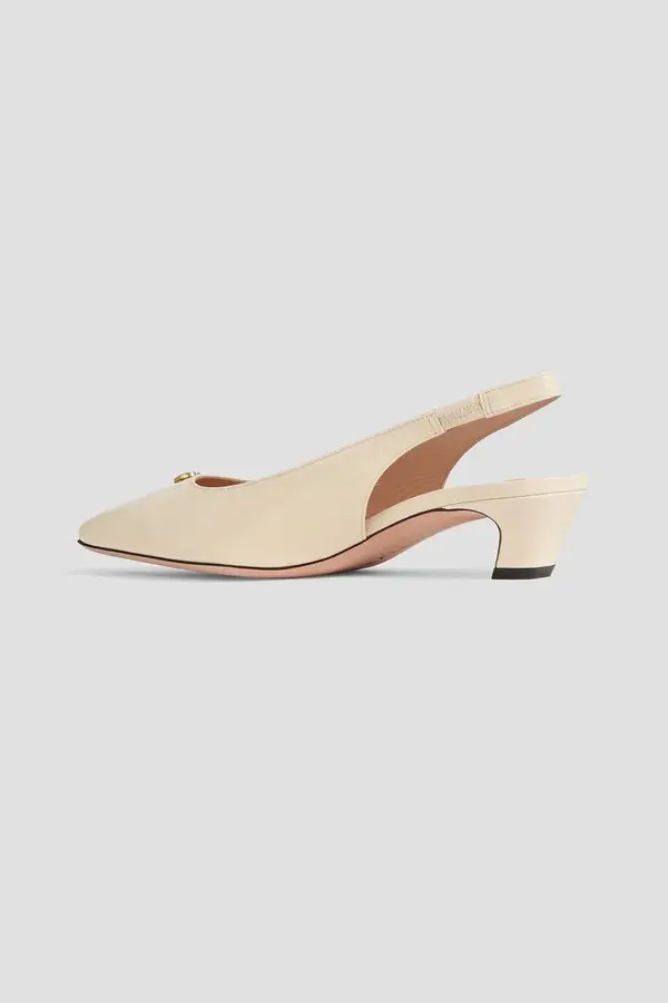 Bally Selika Patent Leather Slingback Pumps
