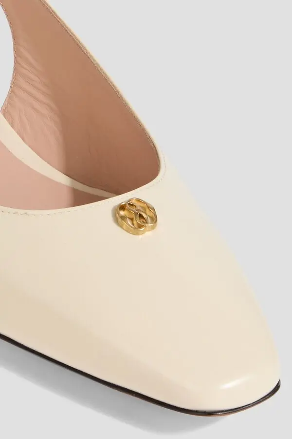 Bally Selika Patent Leather Slingback Pumps