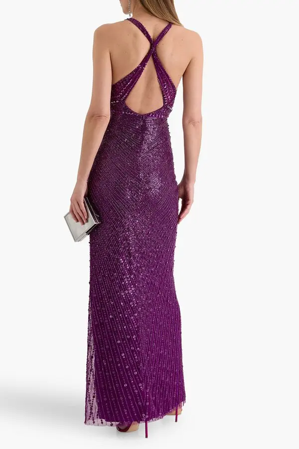 Jenny Packham Lana Embellished Tulle Gown