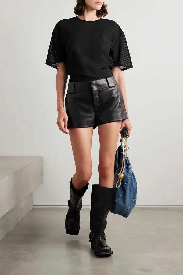 Acne Studios Gathered Mesh T-shirt