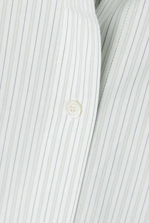 Acne Studios Striped Cotton Poplin Layered Shirt