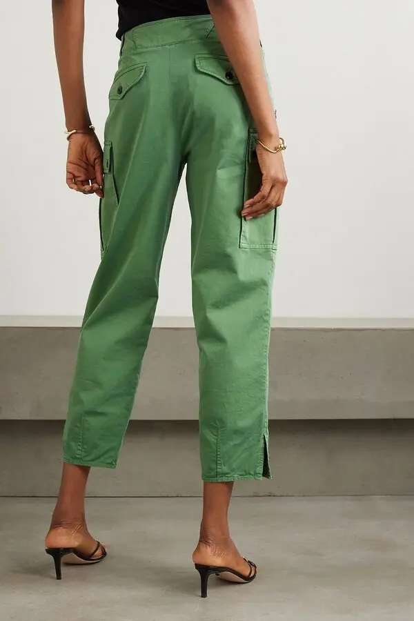 TOM FORD Stretch Cotton Twill Tapered Cargo Pants