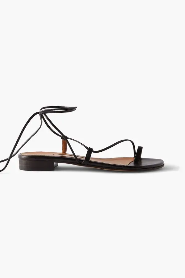 EMME PARSONS Susan Leather Sandals - Black