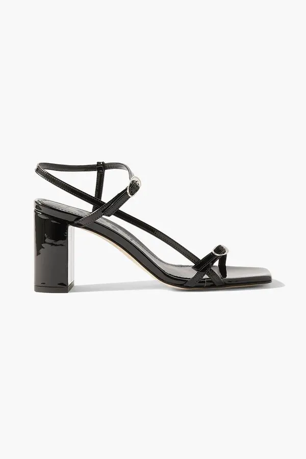 AeydĒ Franzi Patent Leather Block Heel Sandals