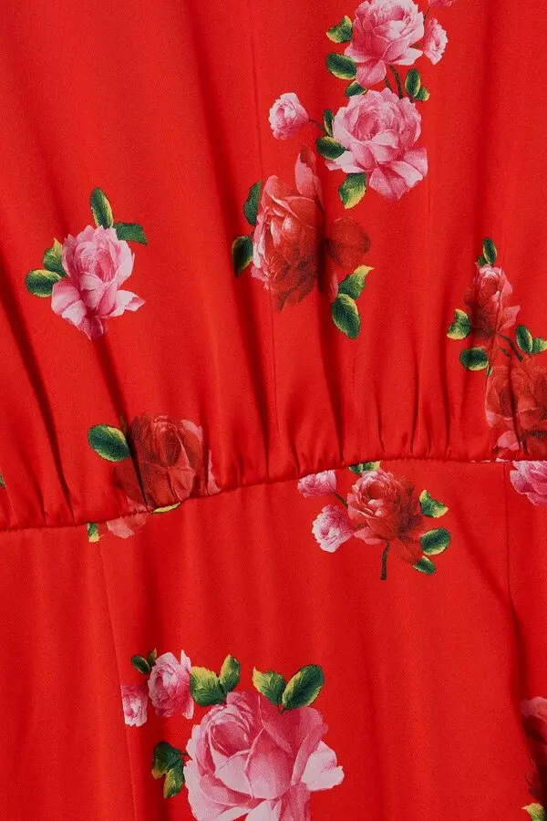 Magda Butrym Floral Print Silk Maxi Dress