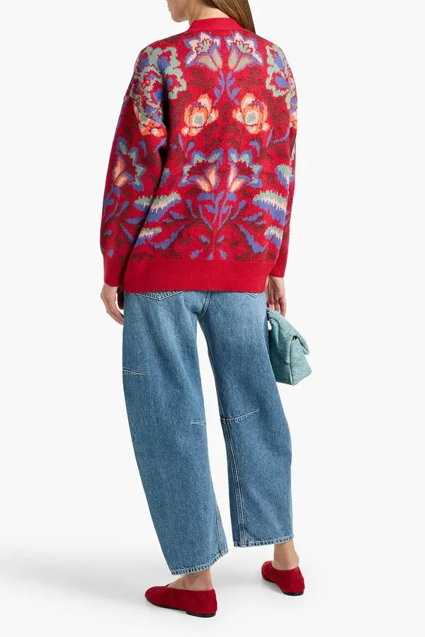 Farm Rio Jacquard Knit Cardigan