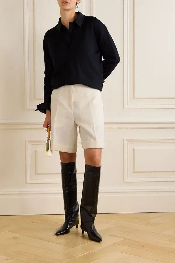 JIL SANDER Linen Shorts