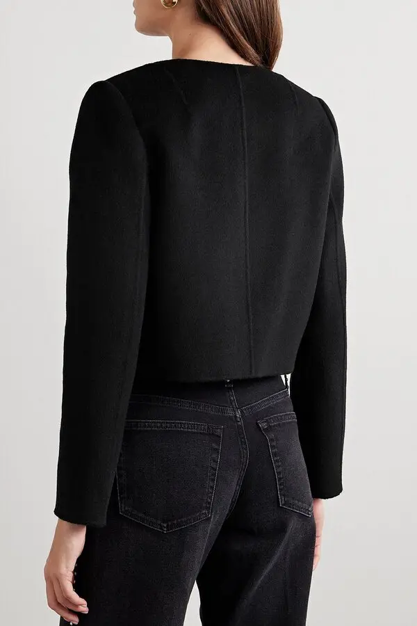 Ulla Johnson Eve Cropped Wool-blend Felt Jacket