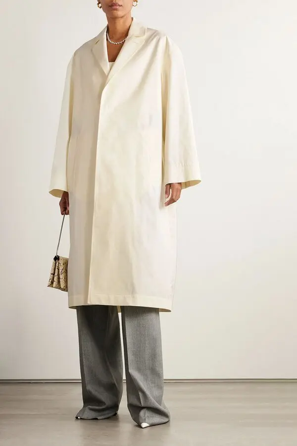 Wardrobe.NYC Cotton Gabardine Coat