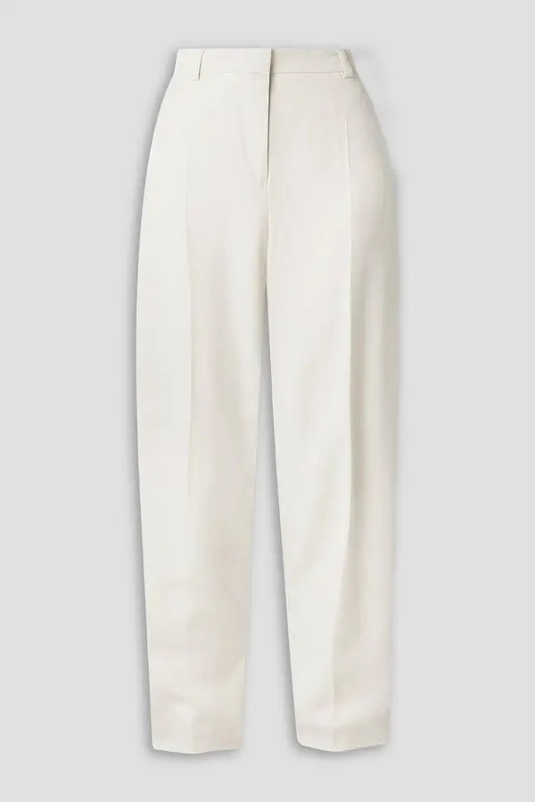 TOTEME Buckle-detailed Crepe Tapered Pants