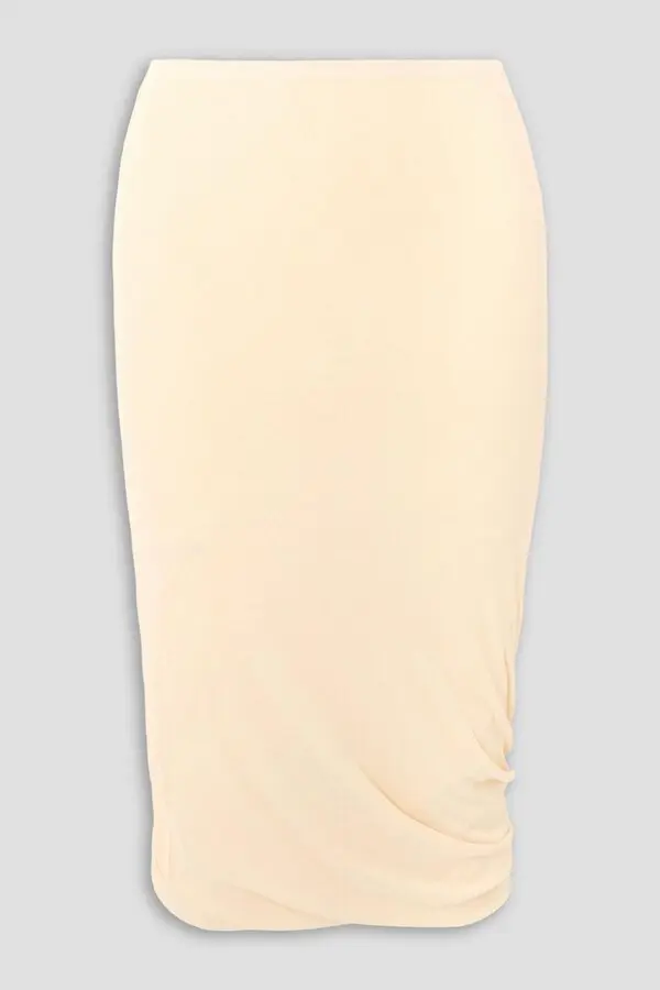 JIL SANDER Cotton Crepe Midi Skirt