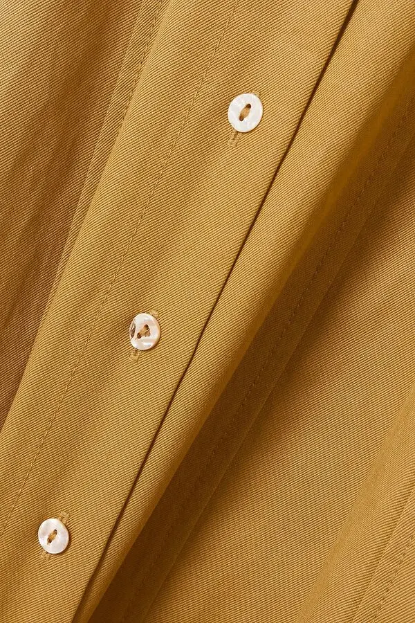 Ulla Johnson Vallis Lyocell-blend Twill Midi Shirt Dress