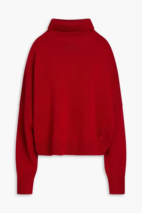 Loulou De Saison Wool And Cashmere-blend Turtleneck Sweater - Red