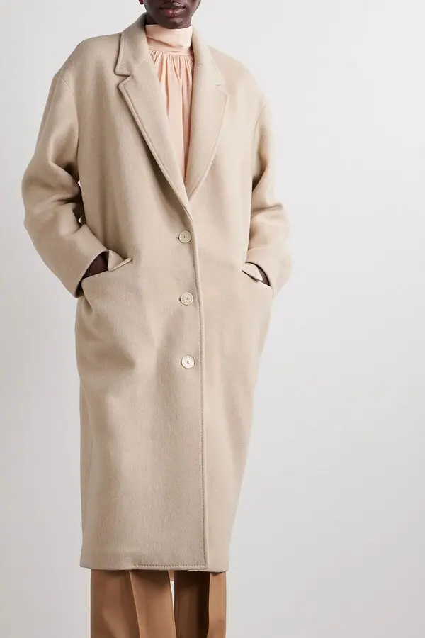 Isabel Marant Étoile Efezia Brushed Wool-blend Coat - Beige