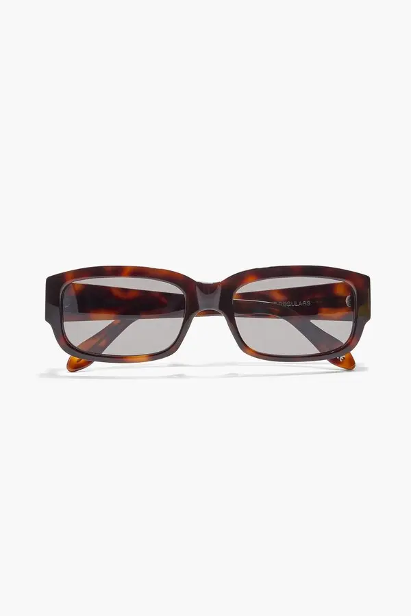 TOTEME Rectangle Frame Sunglasses - Light Brown