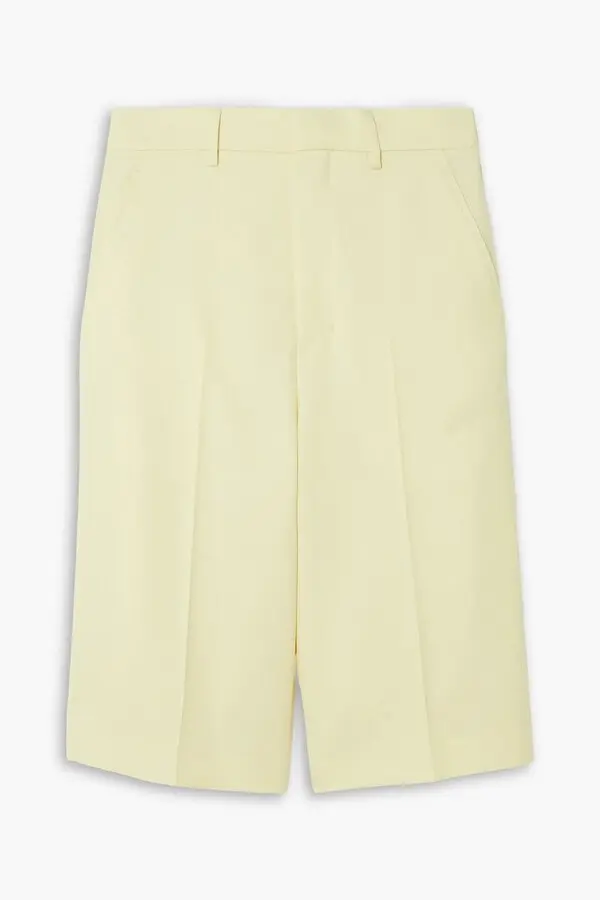 Ami Wool Shorts - Pastel Yellow