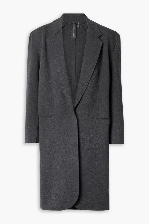 Norma Kamali Oversized Cotton-blend Blazer