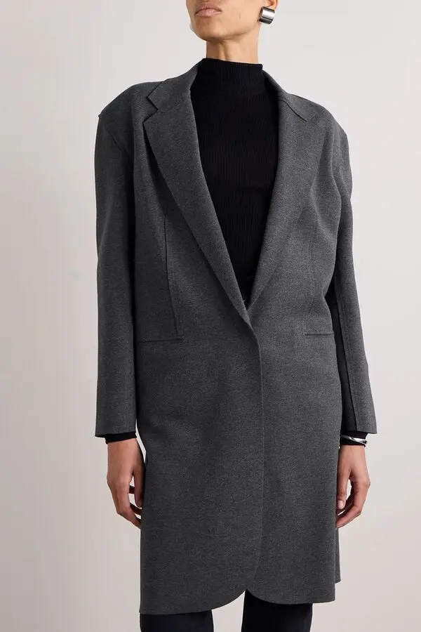 Norma Kamali Oversized Cotton-blend Blazer