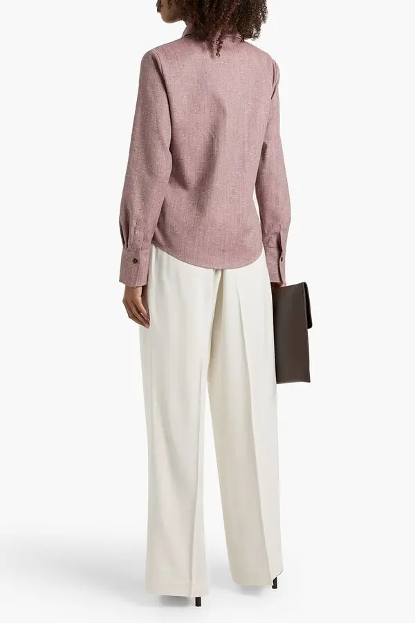 RÓHE Wool-blend Shirt With Buttoned Cuffs