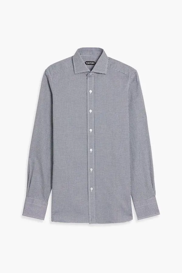 TOM FORD Checked Cottonjacquard Shirt