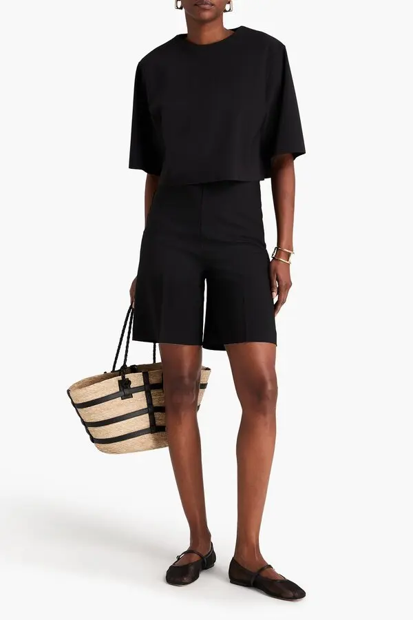 RÓHE Twill Shorts With Pressed Creases