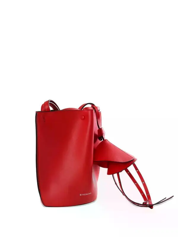 Givenchy Snap Nano Logo-print Bucket Bag - Red