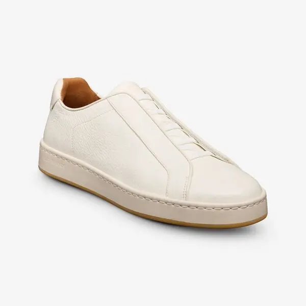 Allen Edmonds Banks Court Slip-on Sneakers - White Leather