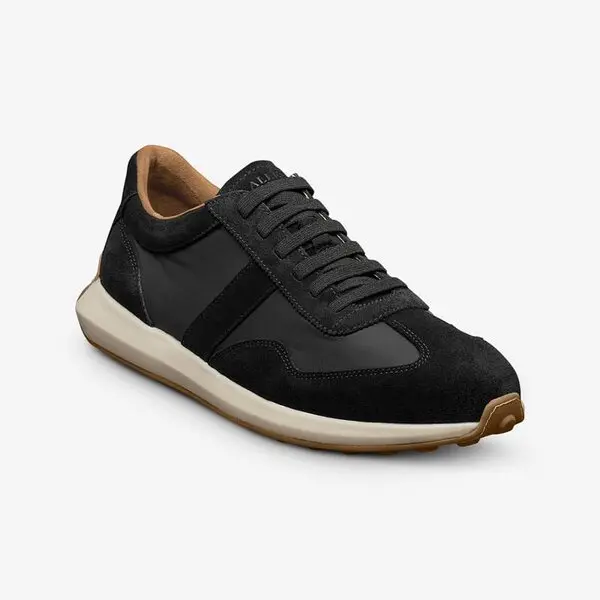 Allen Edmonds Luka Slip-on Stretch-lace Sneaker - Black Nylon & Leather