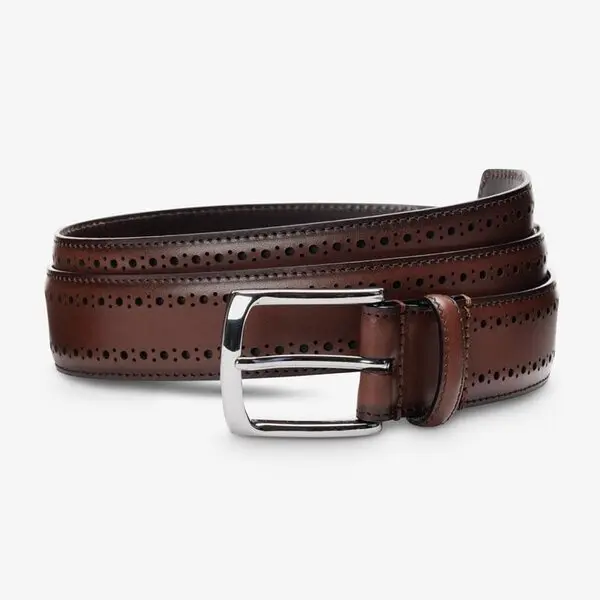 Allen Edmonds Manistee Leather Dress Belt - Chili Leather