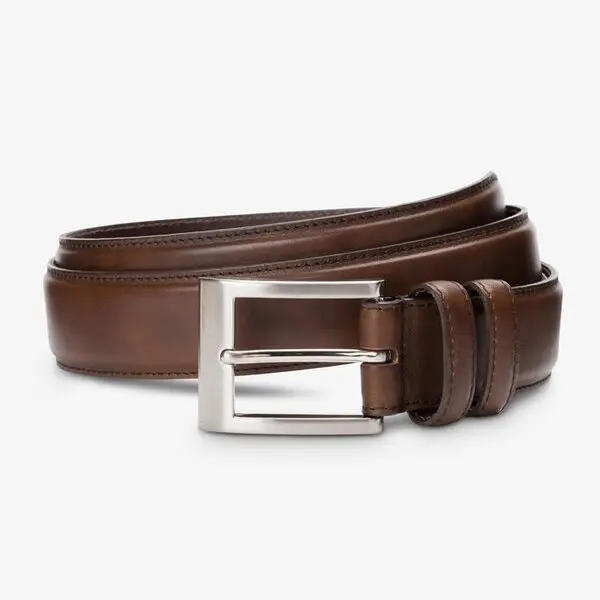 Allen Edmonds Wide Basic Dress Belt - Coffee Leather