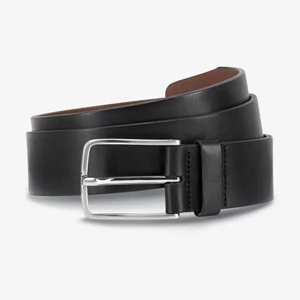 Allen Edmonds Leather Dress Casual Belt - Black Leather