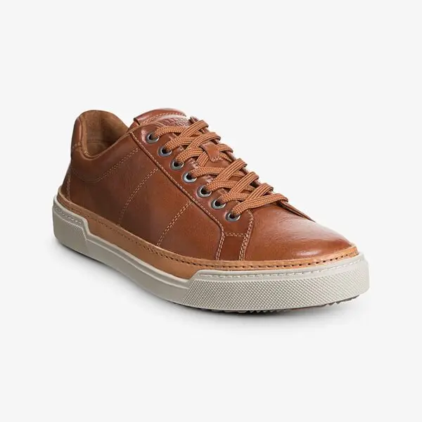 Allen Edmonds Porter City Derby Lace-up Sneakers - Walnut Brown Leather